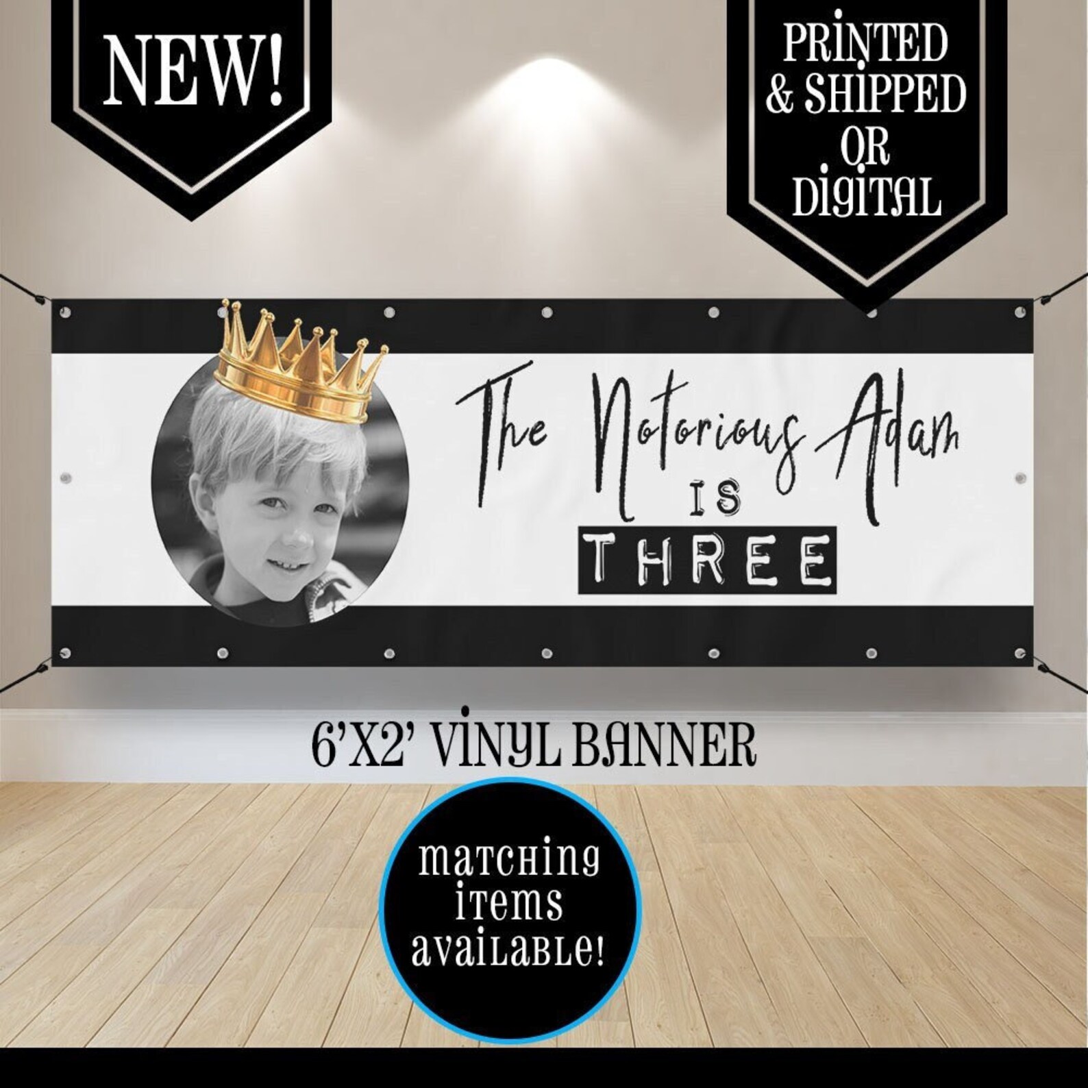 Notorious Birthday Banner - Birthday Banner - THE BIG ONE - Notorious ...