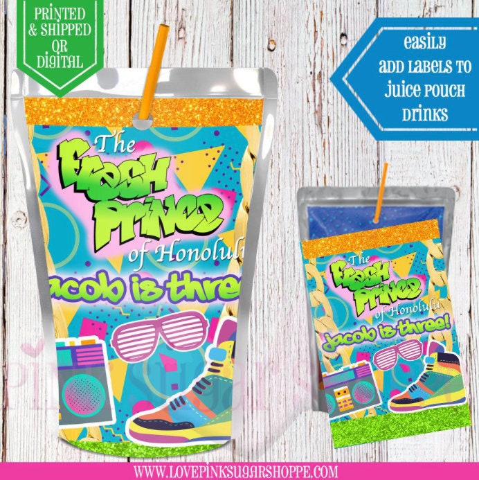 The Fresh Prince Juice Label Juice Labels Fresh Prince - Etsy