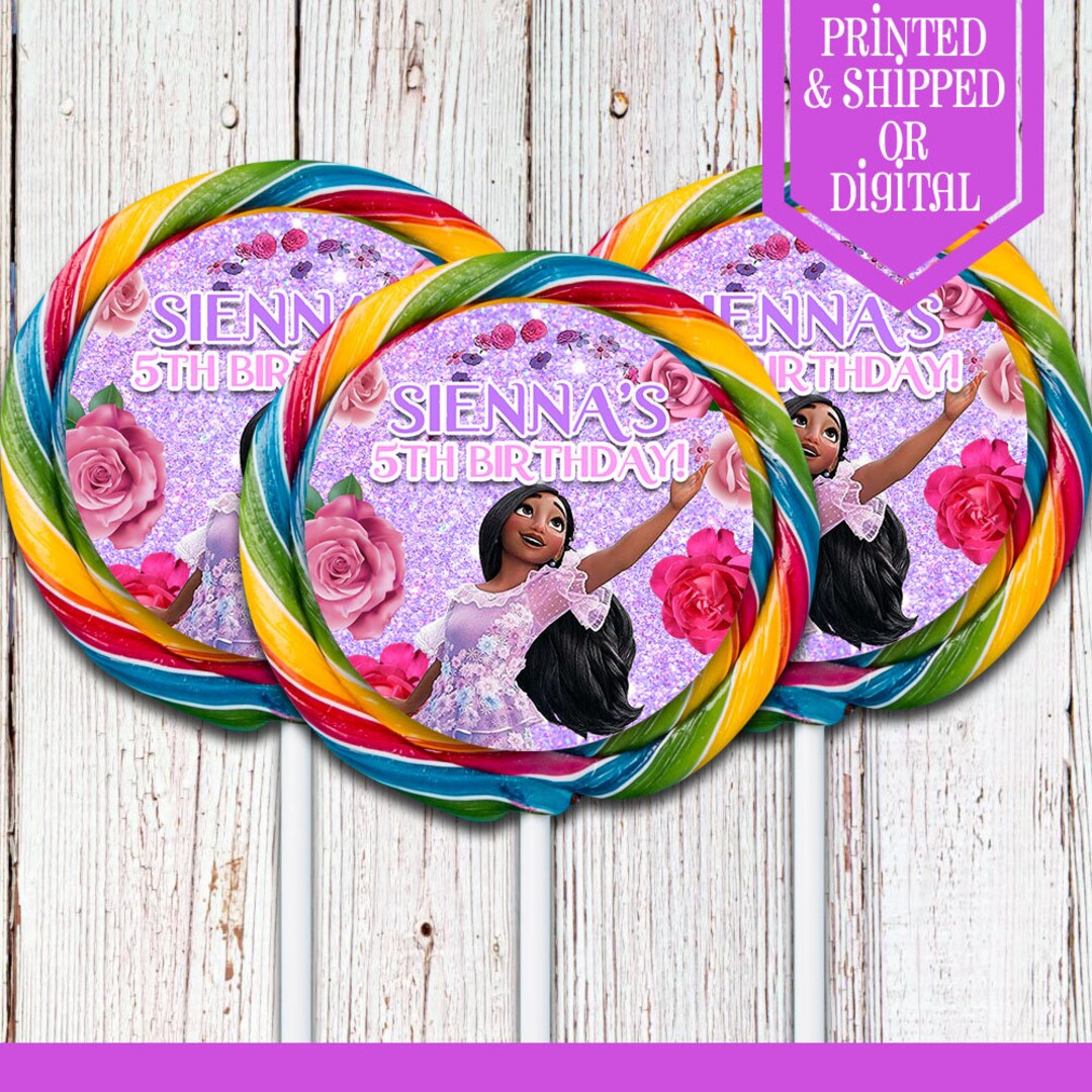 Encanto Isabela Lollipop Label - Candy Labels - Encanto Party - Encanto ...
