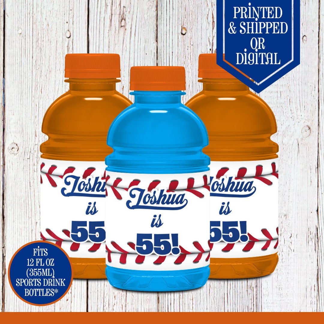 Baseball Bottle Labels - Drink Labels - Baseball Party - Baseball ...