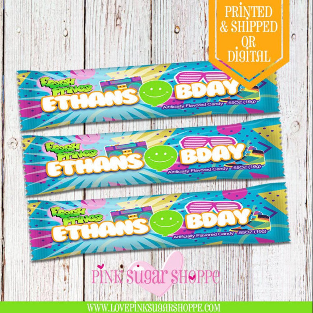 Fresh Prince Taffy Favors - Fresh Prince Labels - Fresh Prince Party ...