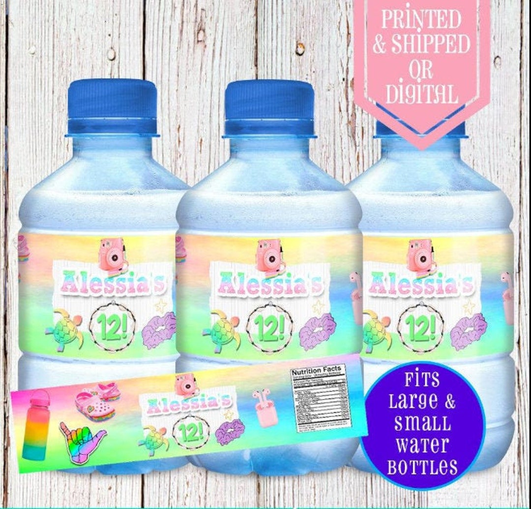 VSCO Girl Water Bottle Labels - Water Label - Vsco Party - Vsco ...