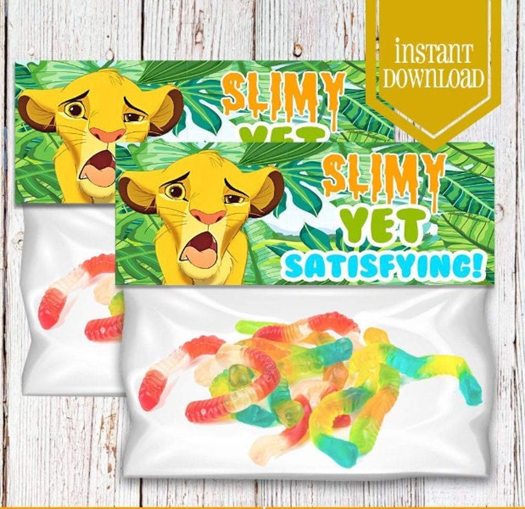 Lion King Simba Treat Bag Topper Lion King Party Printable Topper Lion