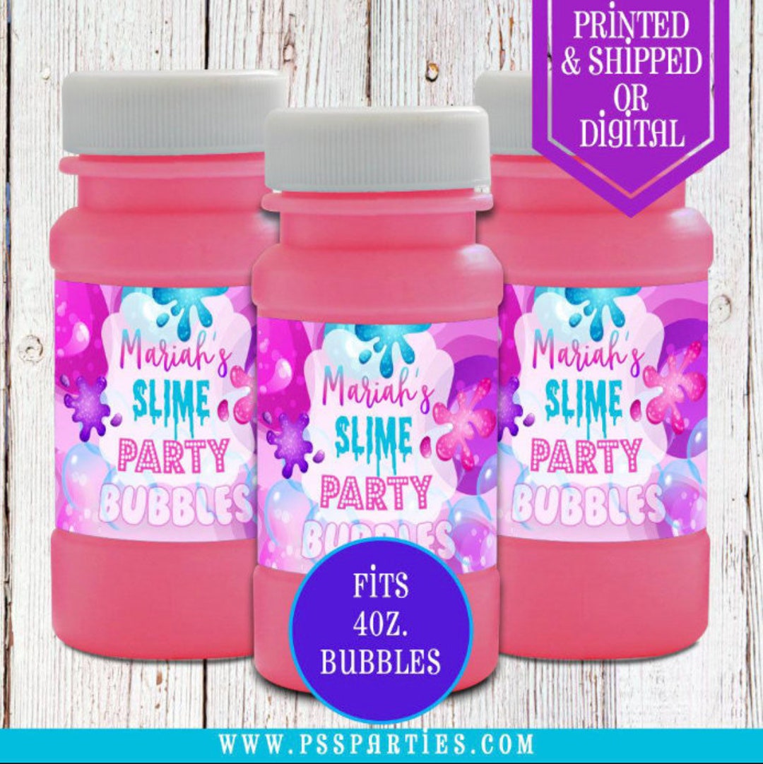 Slime Bubble Labels - Bubble Labels - Slime Party - Slime Birthday ...