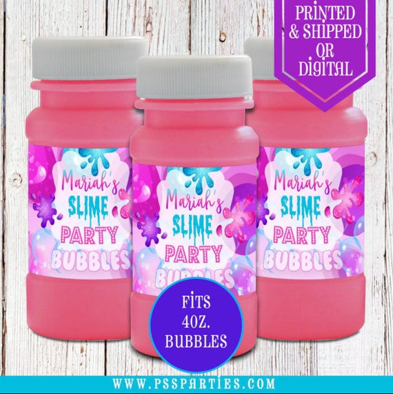 Slime Bubble Labels Bubble Labels Slime Party Slime | Etsy