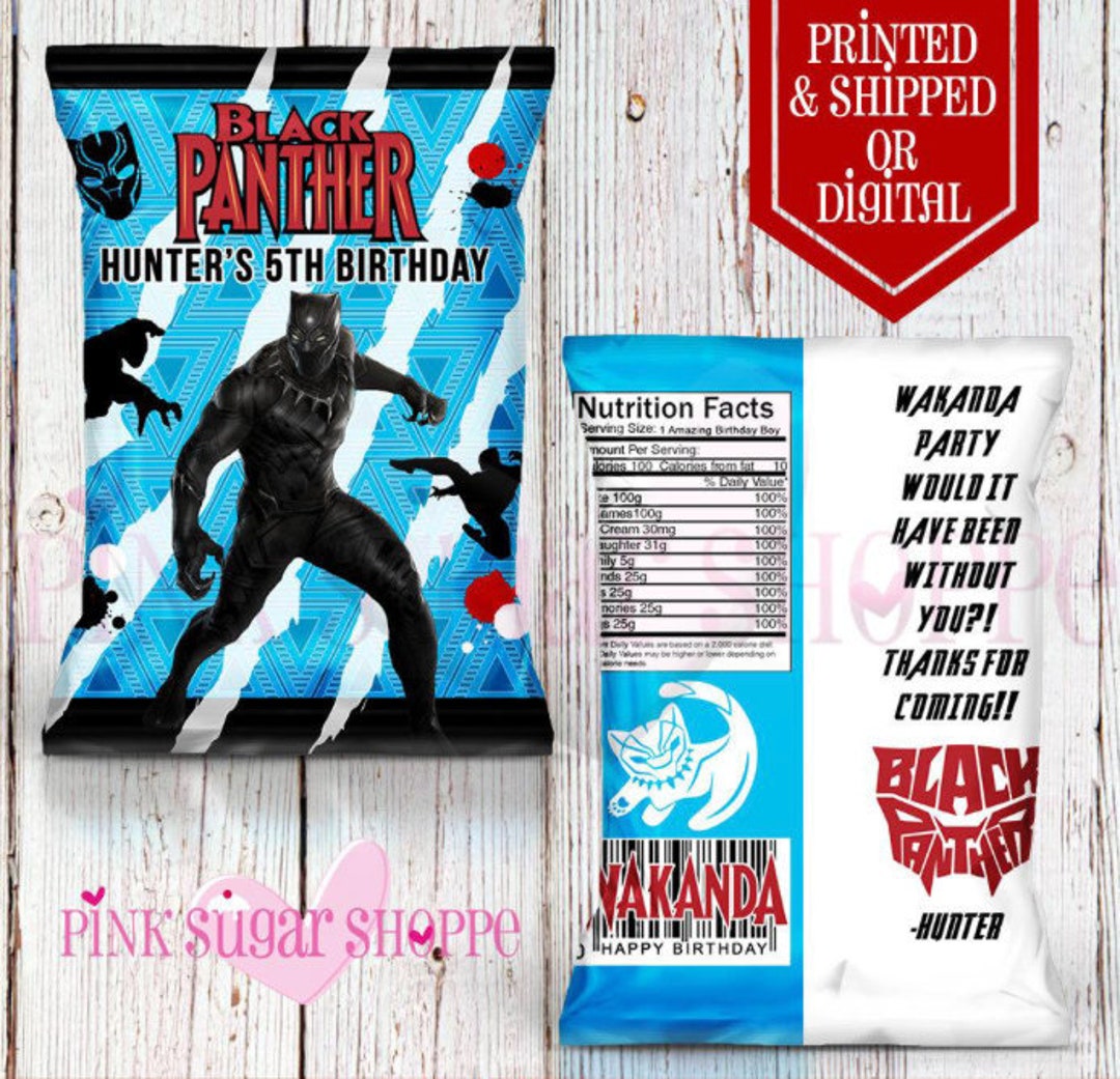 Black Panther Chip Bags Chip Bags Black Panther Party Black Panther ...