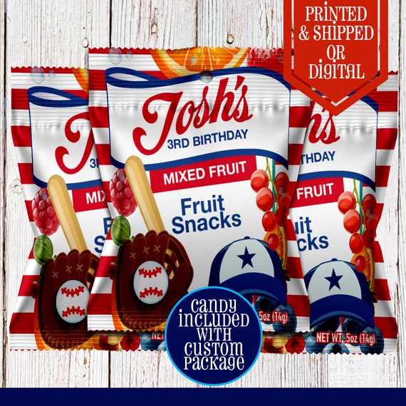 Baseball Fruit Snacks Fruit Snacks Baseball Party - Etsy