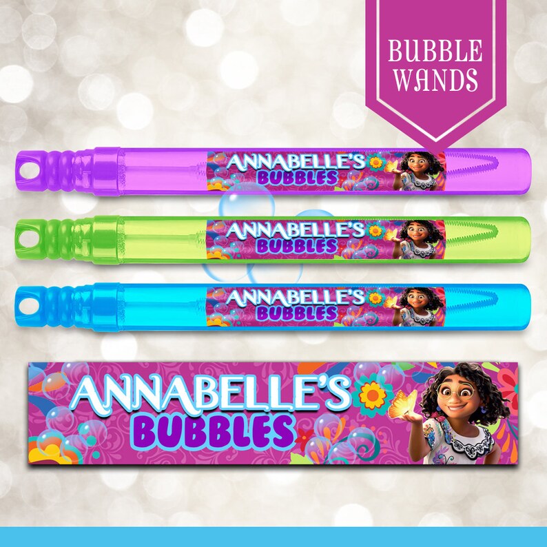 ENCANTO Bubble Wand Labels Bubble Favors Encanto Party - Etsy