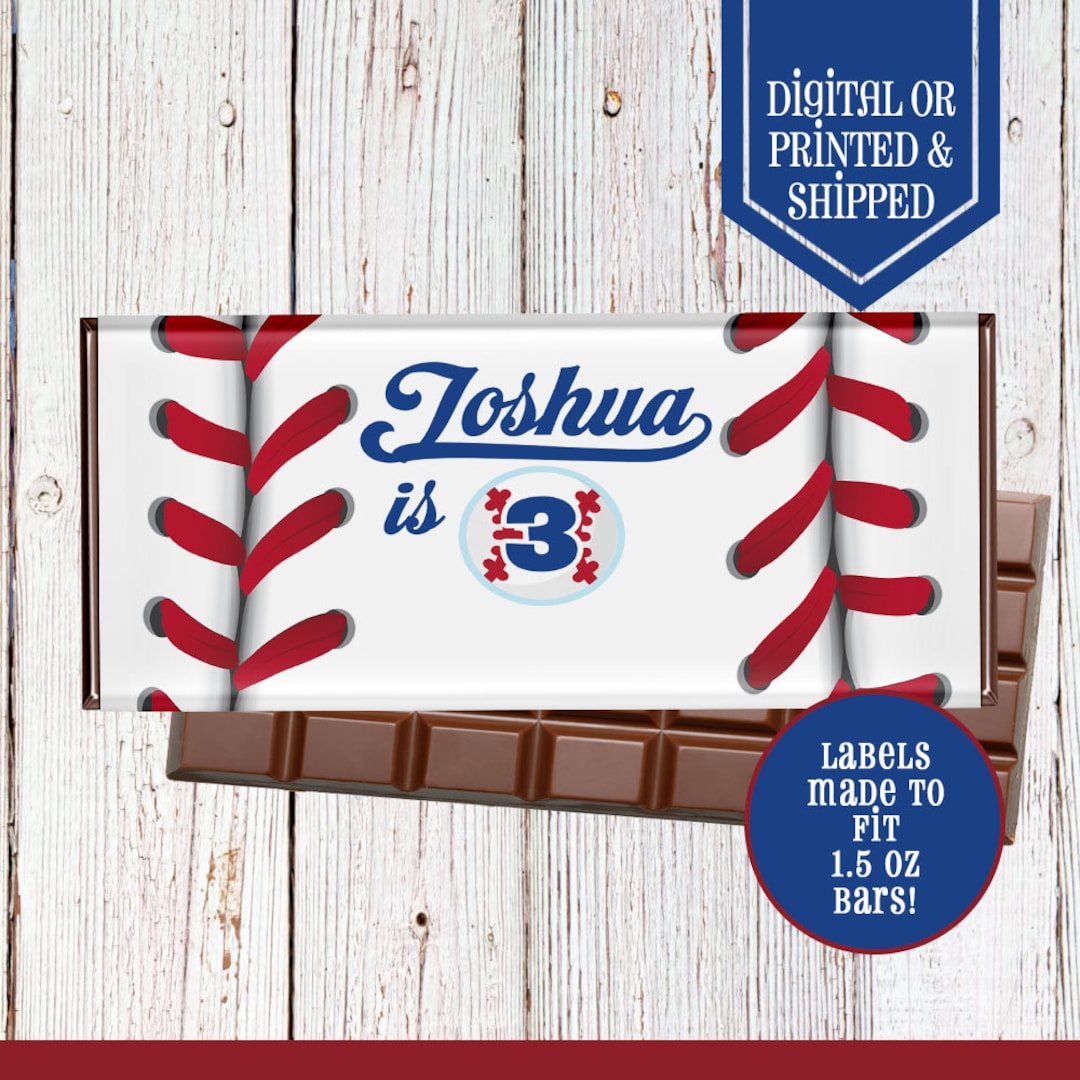 Baseball Candy Bar Wrapper - Candy Bar Label - Baseball Party ...