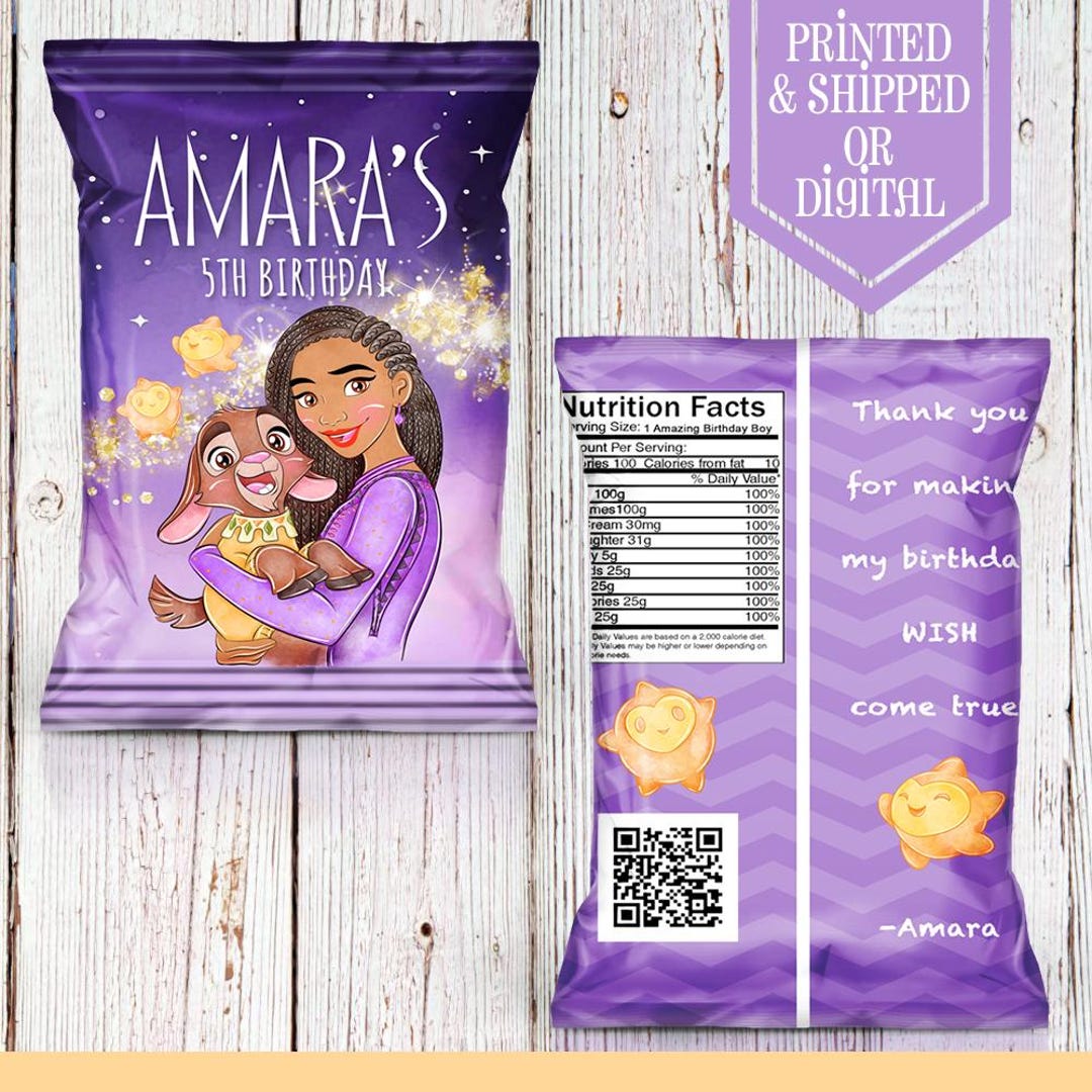 Wish Chip Bags - Chip Bags - Wish - Wish Party - Wish Theme - Wish ...