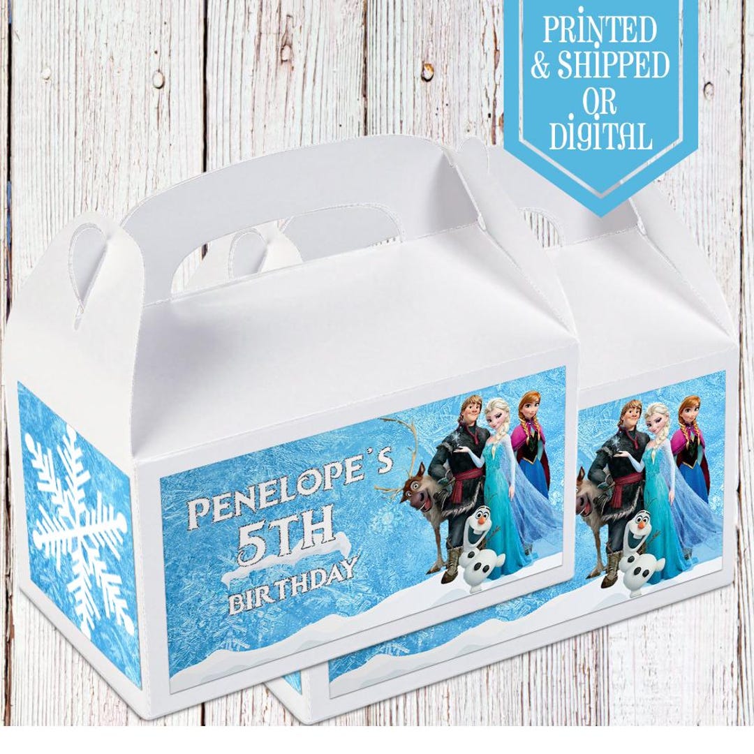 Frozen Favor Box - Gable Box - Frozen Party - Frozen Birthday - Frozen ...