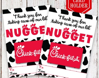 Teacher Appreciation Chick-fil-a Gift Card Holder - Etsy