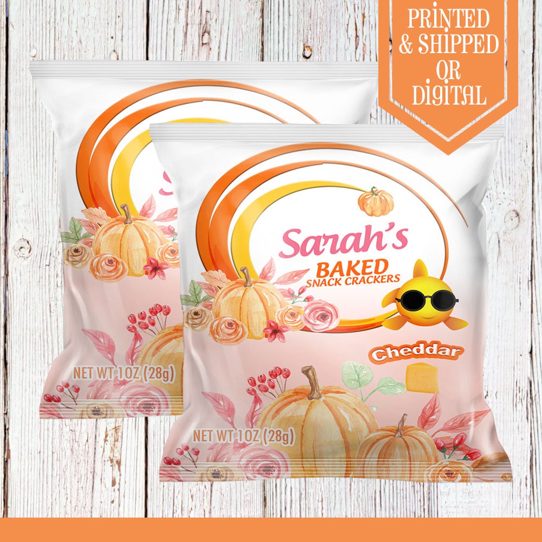 Pumpkin Goldfish Snack Bags - Chip Bags - Pumpkin Party - Pumpkin ...