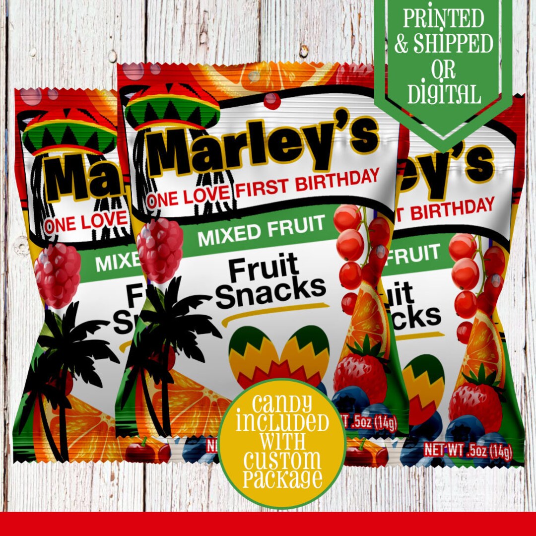 One Love Fruit Snacks - Fruit Snacks - One Love Party - One Love ...