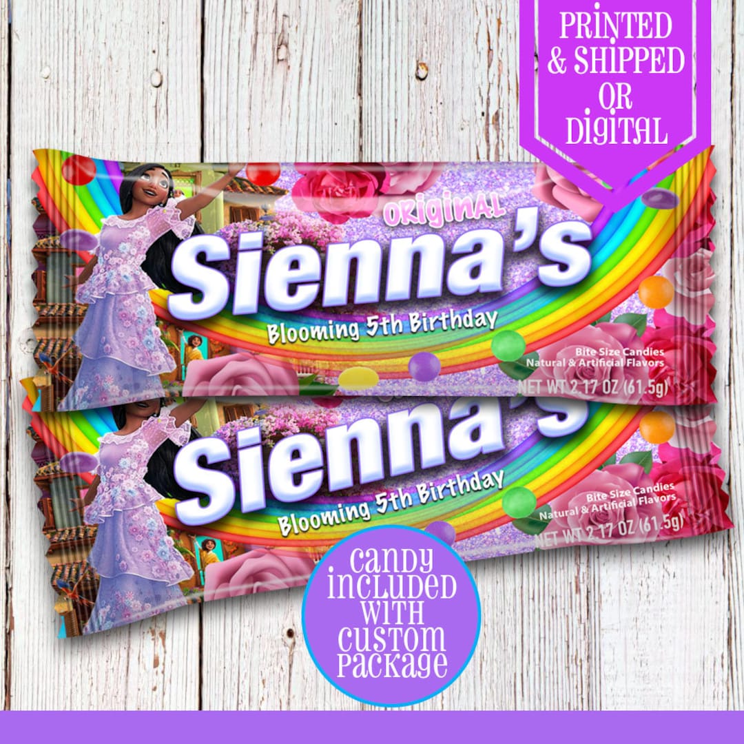 Encanto Isabela Rainbow Candies - Candy Labels - Encanto Party ...