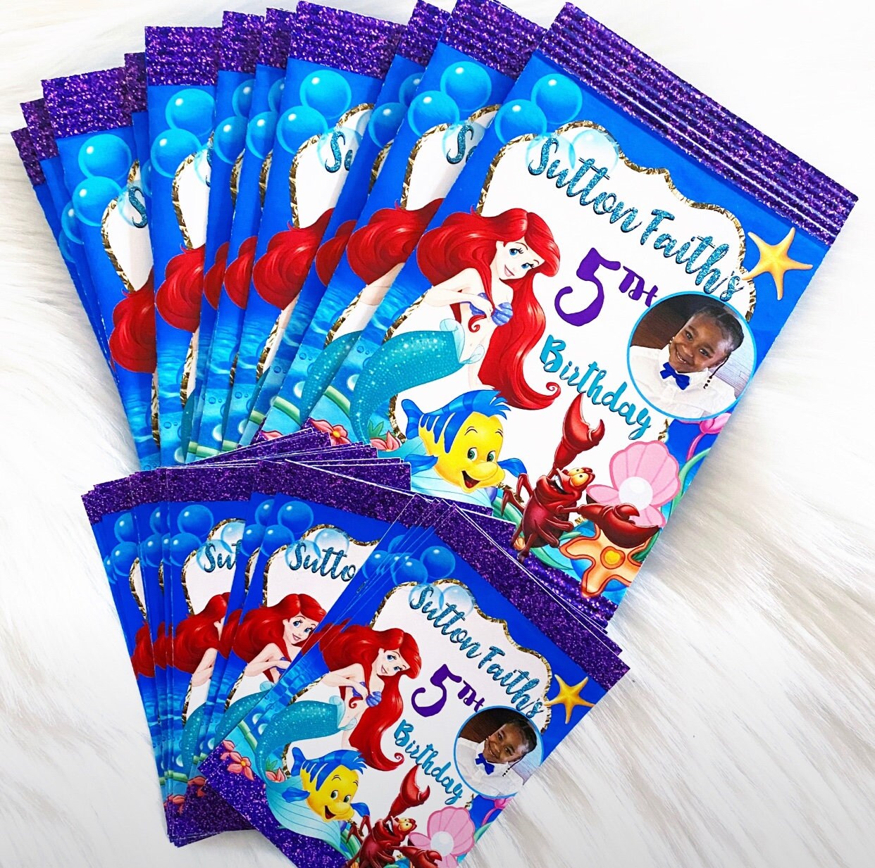 Little Mermaid Fruit Snacks Fruit Snacks Little Mermaid - Etsy