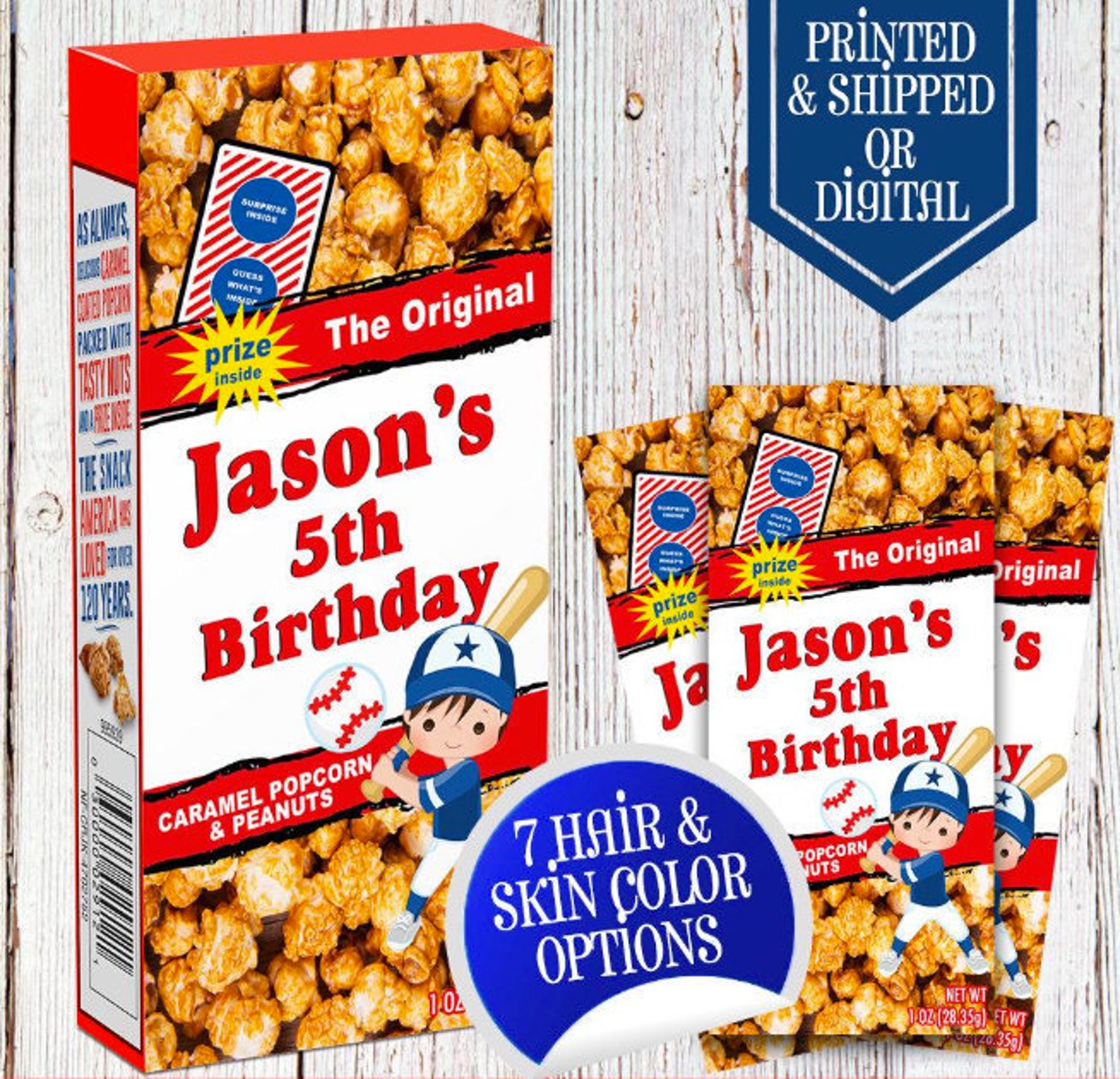 Baseball Cracker Jacks Baseball Baseball Party Baseball - Etsy