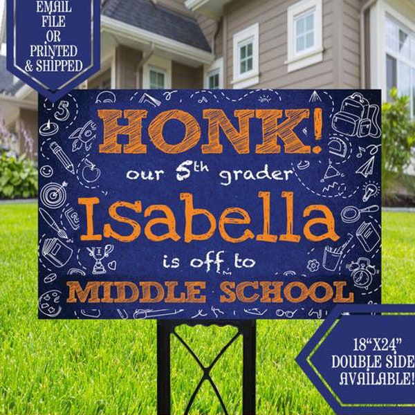 5th Grade Graduation Yard Sign - Etsy