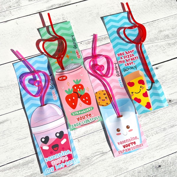 Valentines Day Straws - Etsy