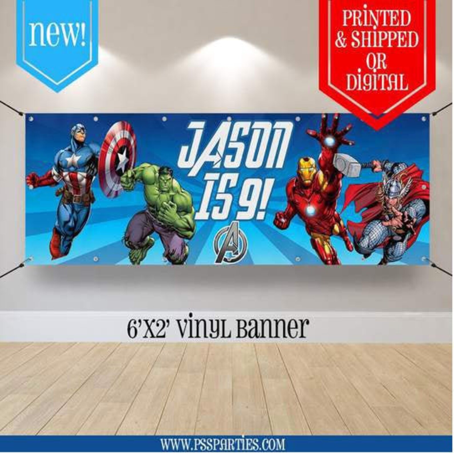Avengers Birthday Banner Birthday Banner Avengers | Etsy