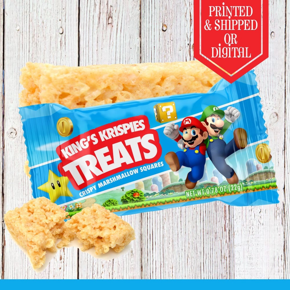 Super Mario Treats Chip Bags Super Mario Party Super - Etsy Ireland