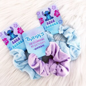 Stitch Scrunchie Favors - Scrunchies - Lilo and Stitch Party - Lilo and ...