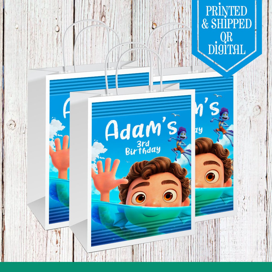 Luca Party Bags - Gift Bags - Luca Party - Luca - Luca Birthday - Luca ...