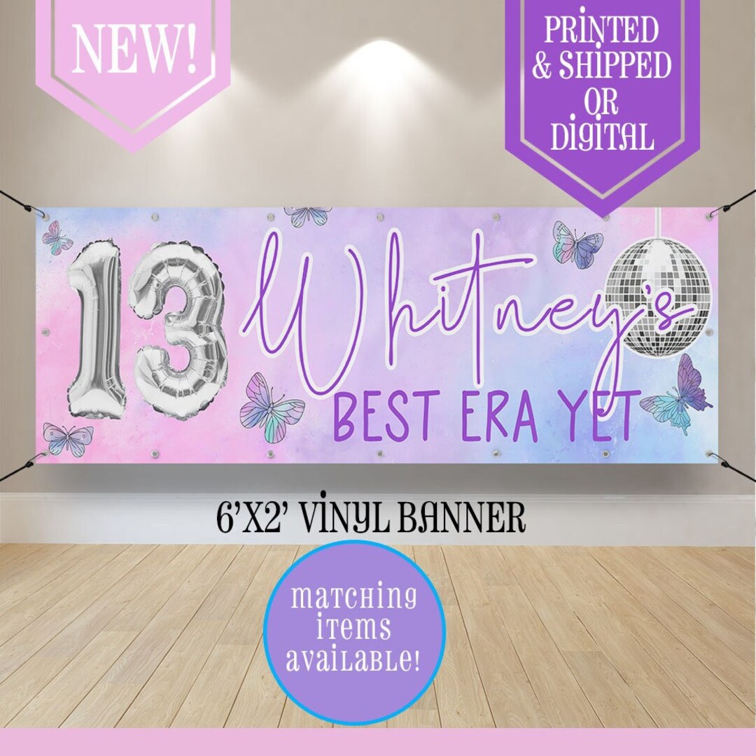 Birthday Era Banner - Birthday Version - Birthtay Party - Birthtay ...