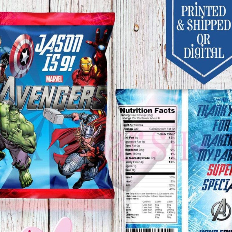 Superhero Chip Bag - Etsy