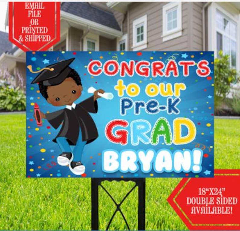 Pre K Grad Yard Sign Pre K Graduation Pre K Grad | Etsy