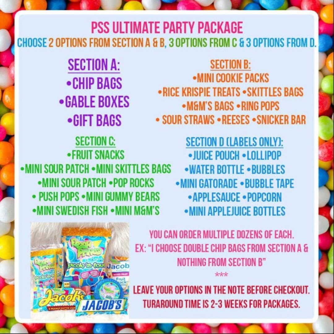 Ultimate Party Package - Etsy