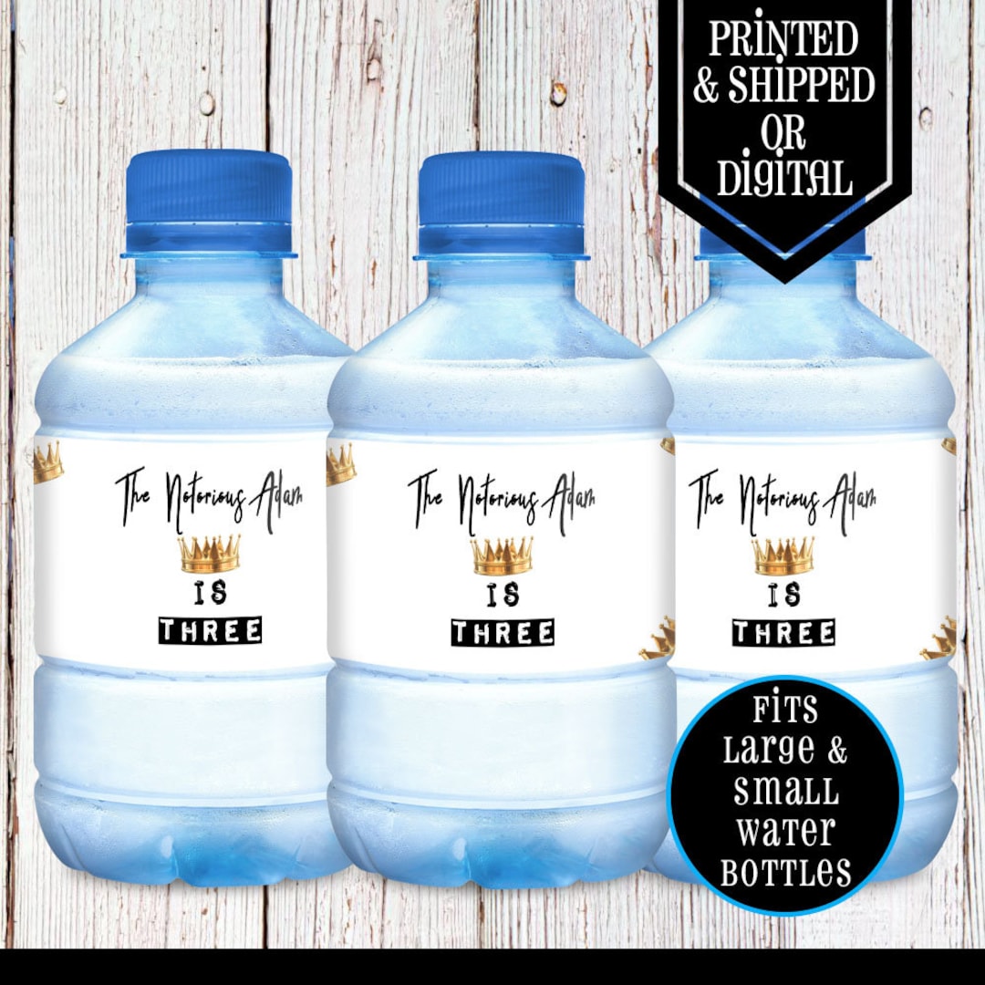 Notorious Water Bottle Labels - Water Labels - Notorious Party ...