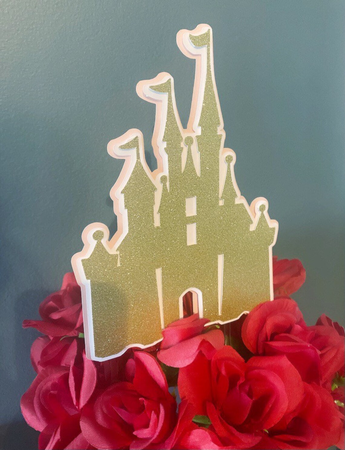 Topper de pastel de castillo de Cenicienta | Etsy