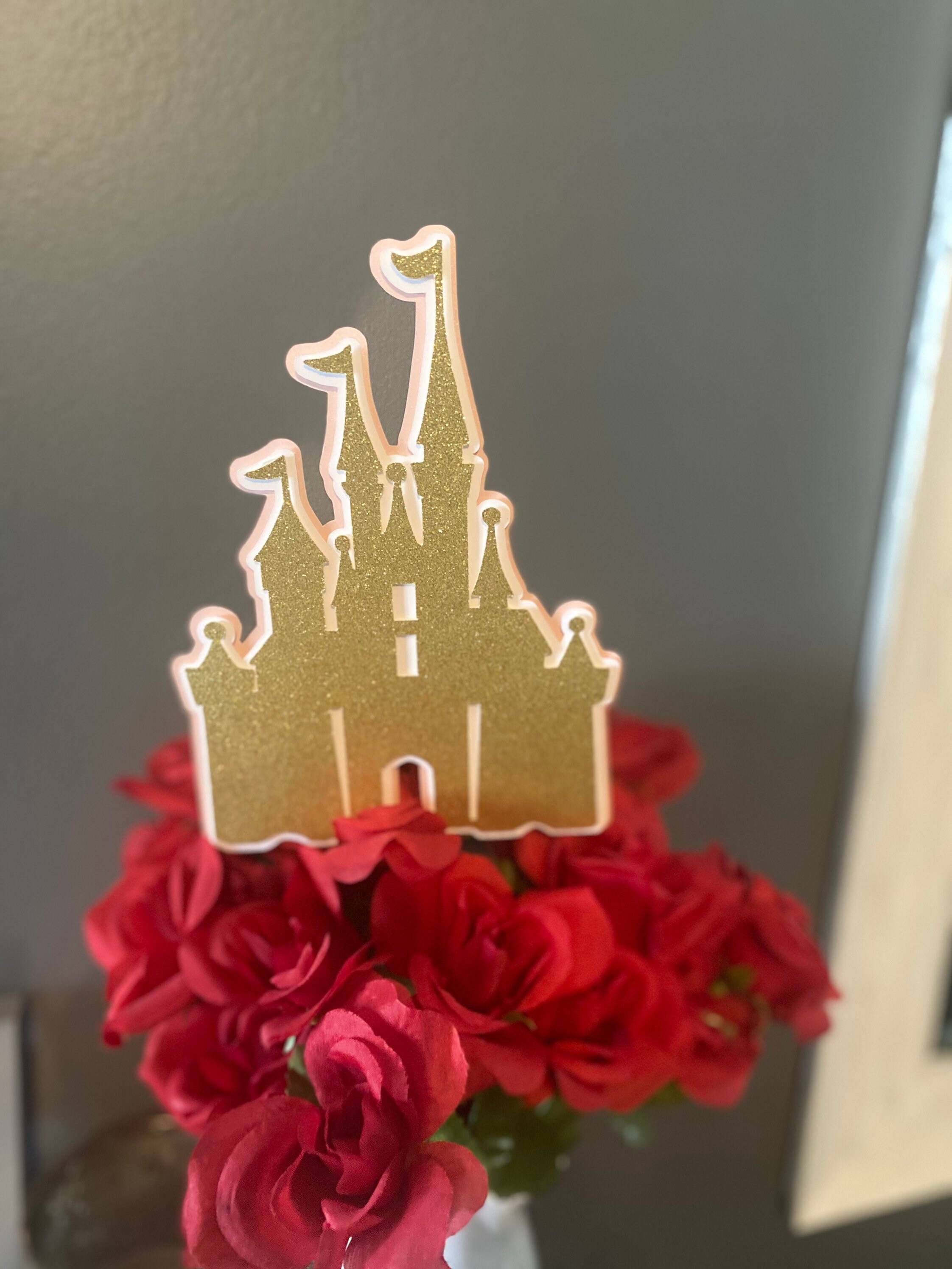 Topper de pastel de castillo de Cenicienta | Etsy