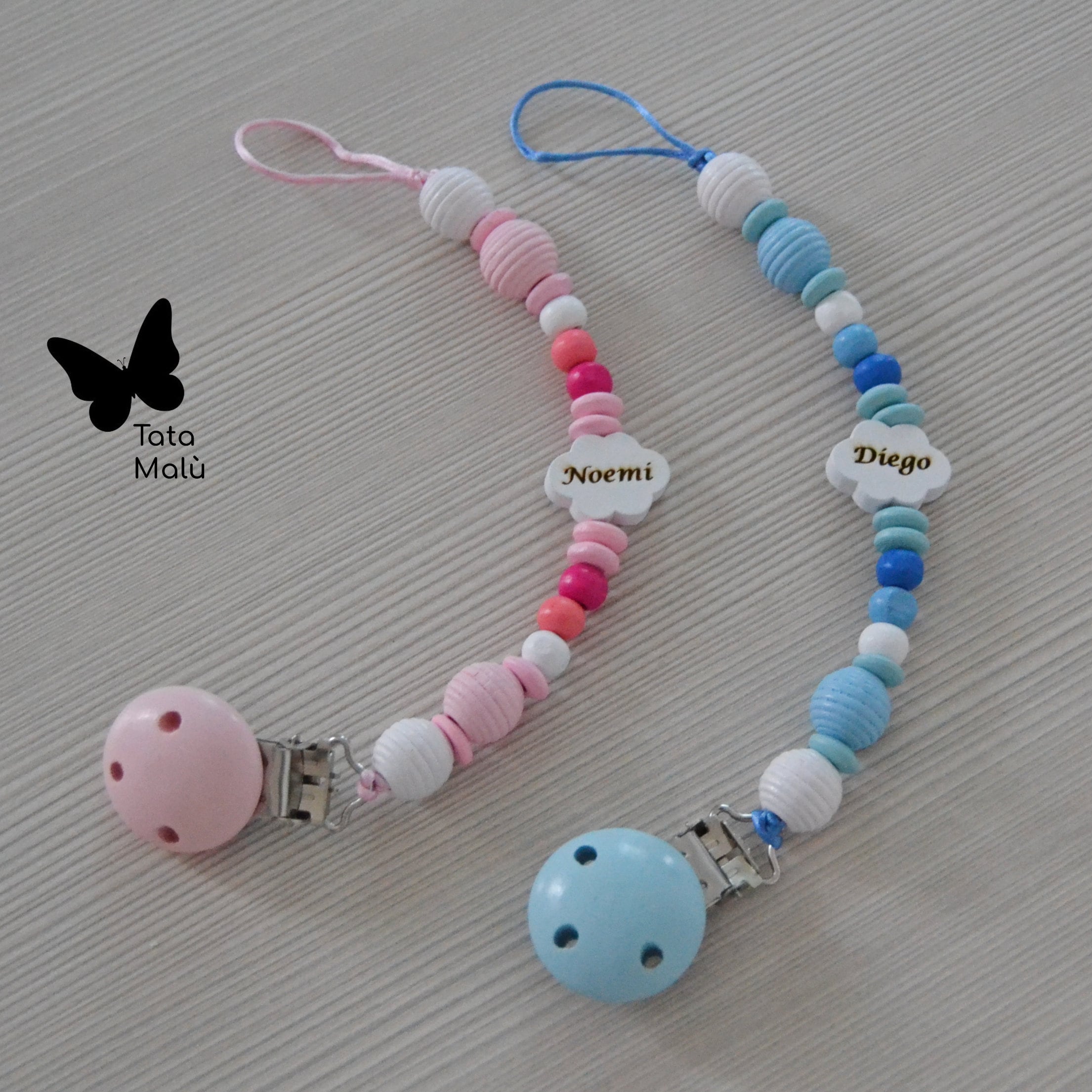 Name Pacifier Chain, Name Wooden Pacifier, Personalized Pacifier Chain ...