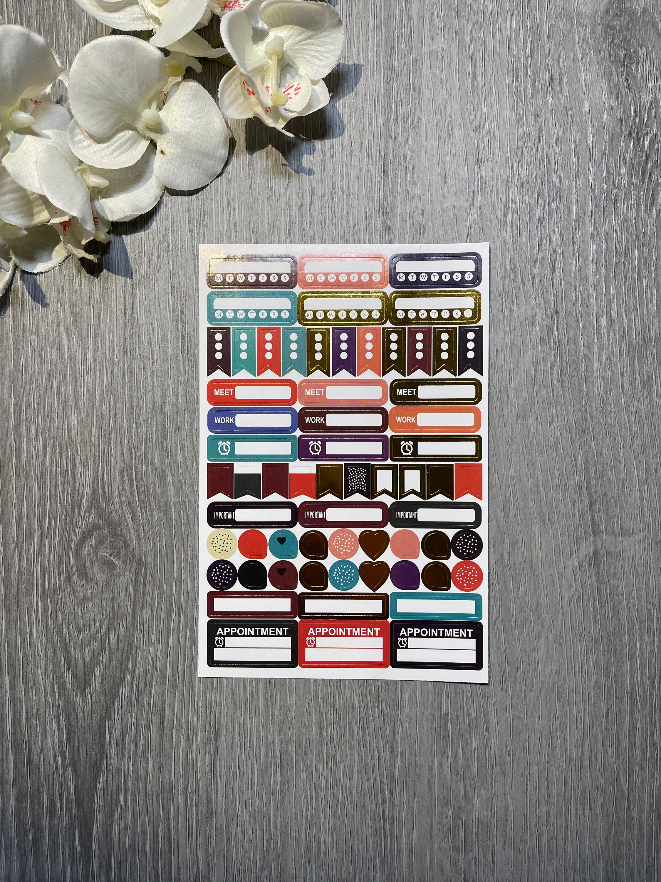 Budget / Planner Sticker Set With 210 Stickers - Etsy