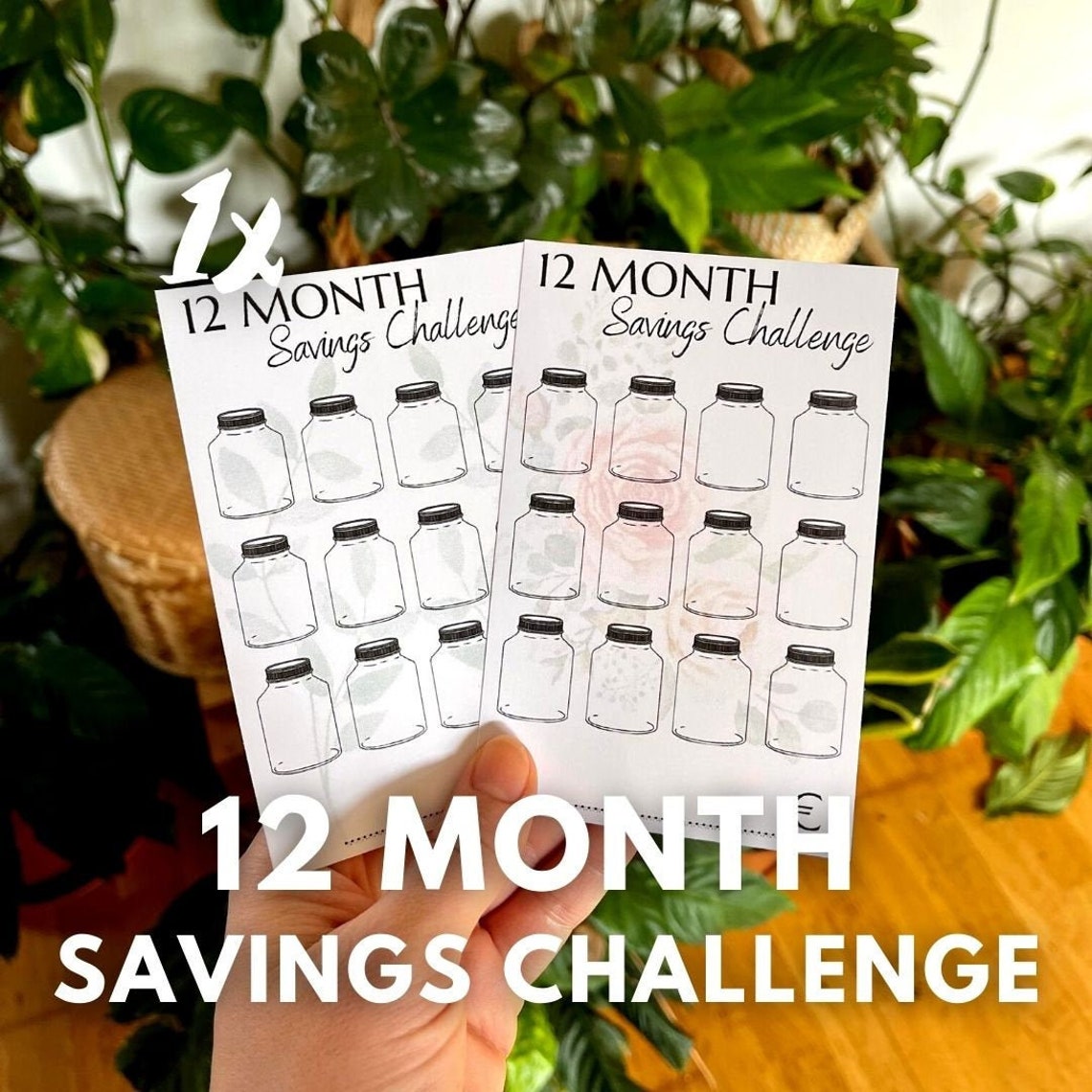 Blanko 12 Month Challenge Tracker Sparziele und Erfolge - Etsy.de