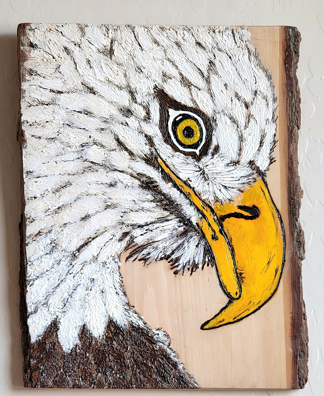 American Bald Eagle Wall Art, Wood Burning, American Bald Eagle ...