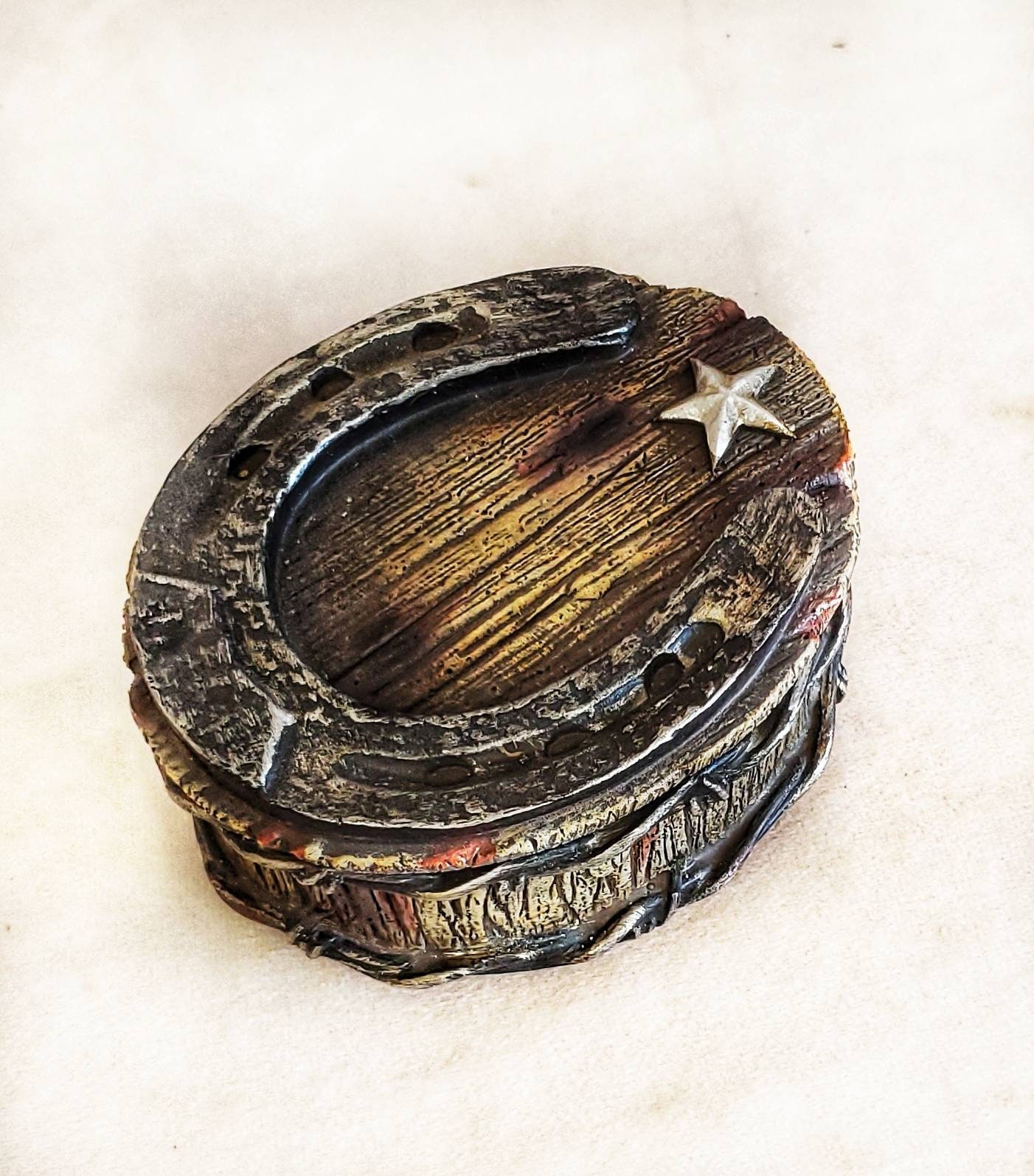 Ladies Southwest Metal Box With Lid Jewelry Box Trinket Box - Etsy