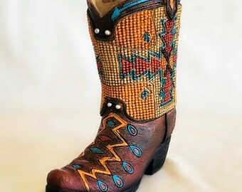 Cowboy Boot Bank - Etsy