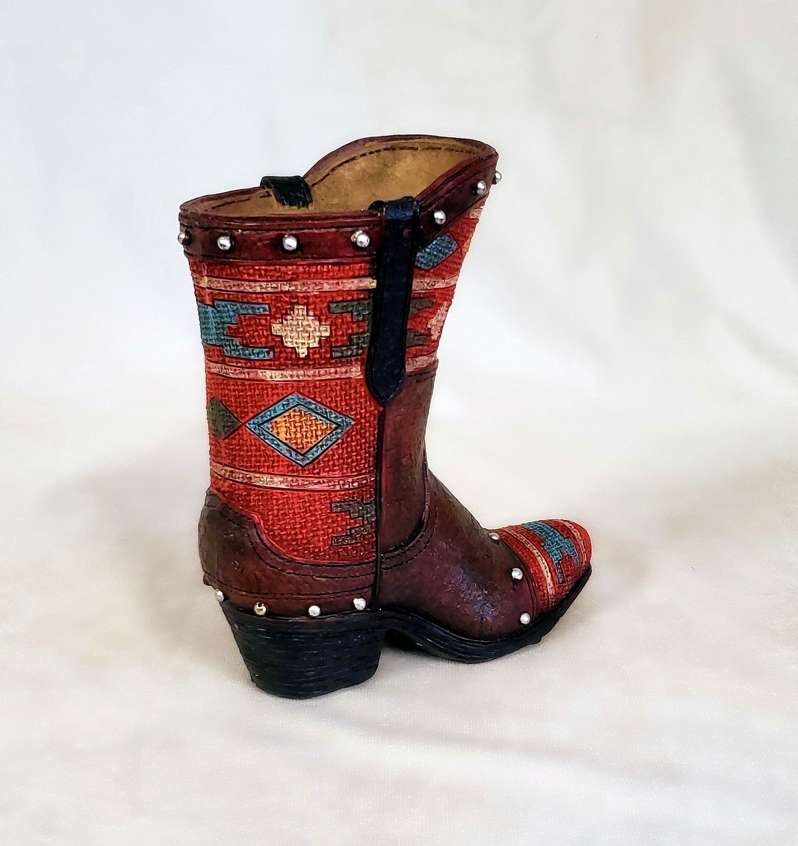 Native American Southwestern Cowboy Boot Coin Bank Aztec - Etsy