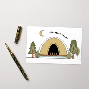 Adventure Awaits Postcard Wedding Gift for Couple Unique | Retro ...