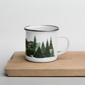 Woodland Cottage Core Enamel Mug Unique Gifts for Friends | Camping ...