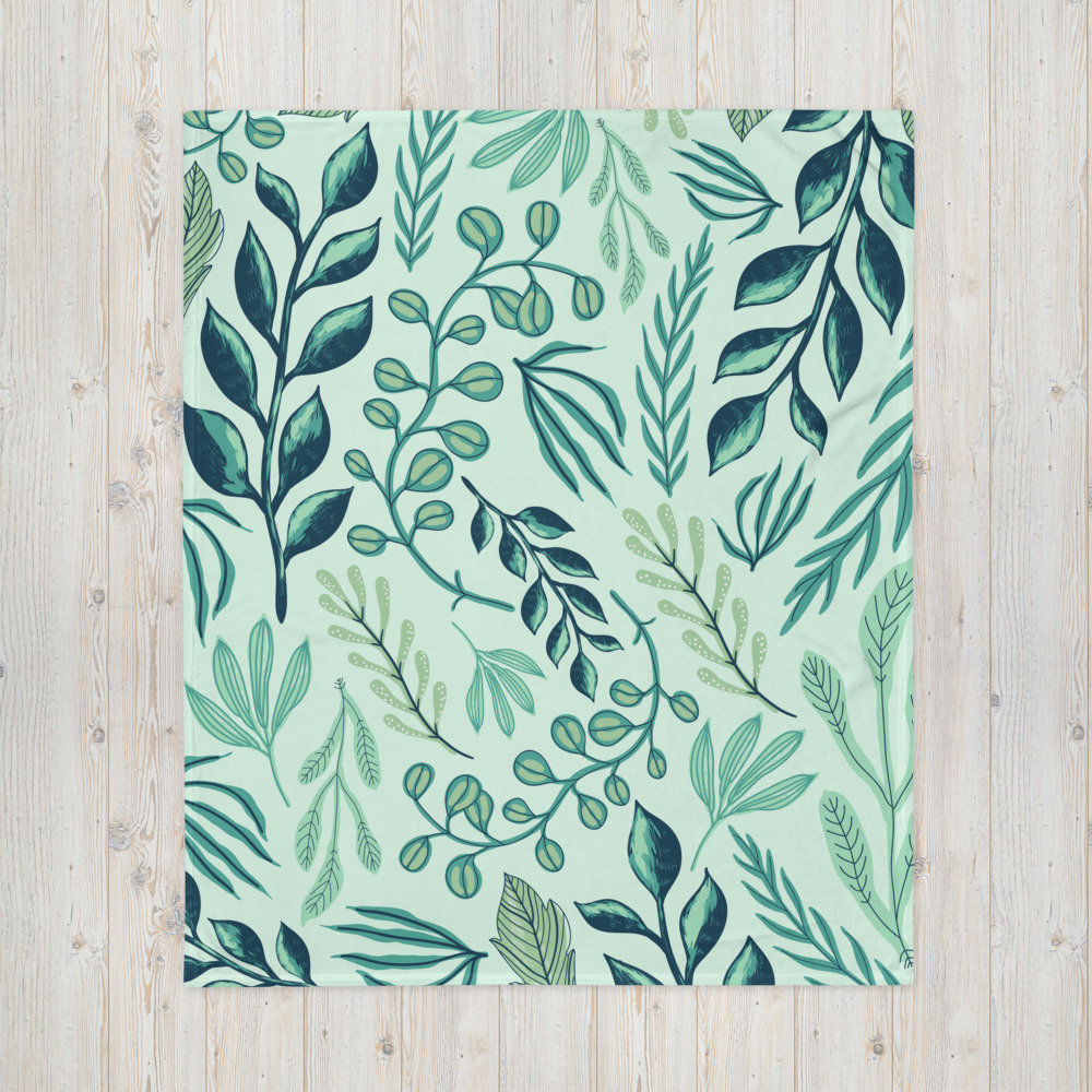 Green Boho Throw Blanket Couch Bohemian Bedding Thoughtful Gifts for ...