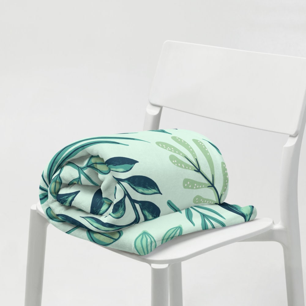 Green Boho Throw Blanket Couch Bohemian Bedding Thoughtful Gifts for ...