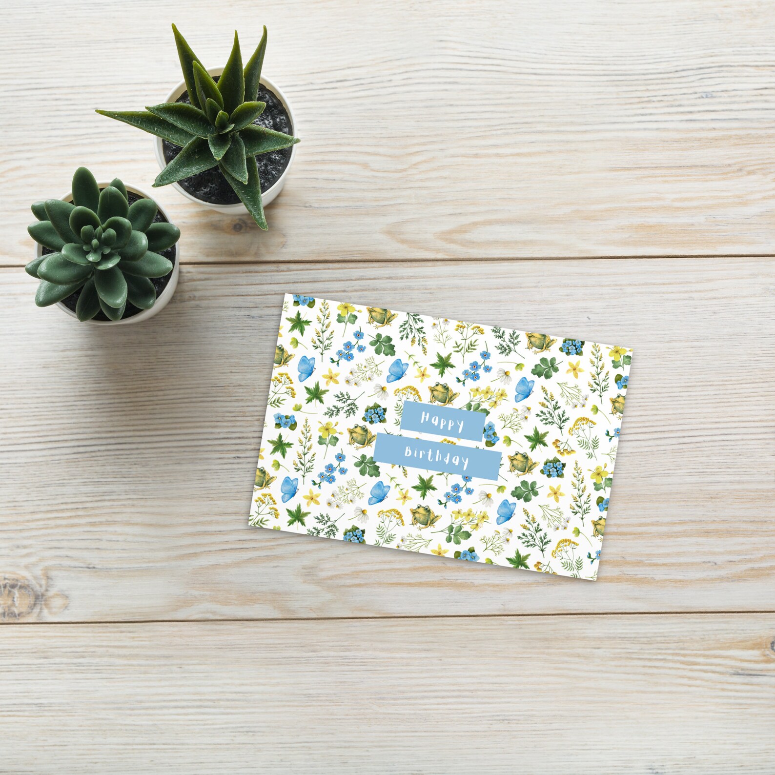 Happy Birthday Postcard Cottagecore Aesthetic Stationary Floral 4x6 ...