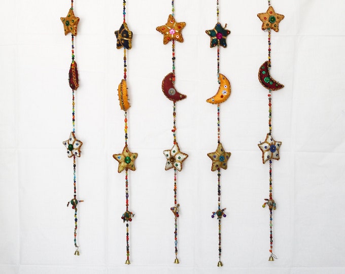 STAR & Moon Wall Hanging, Wedding Decor Hanging ,indian Wall Hanging ...