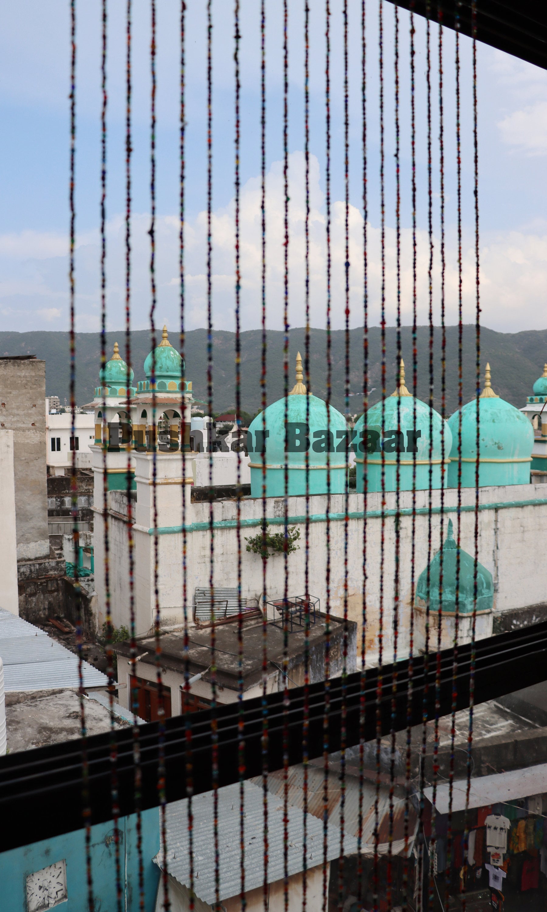 10 String Beaded Curtains, Hippie Window Beaded Veil, Colorful Valance ...