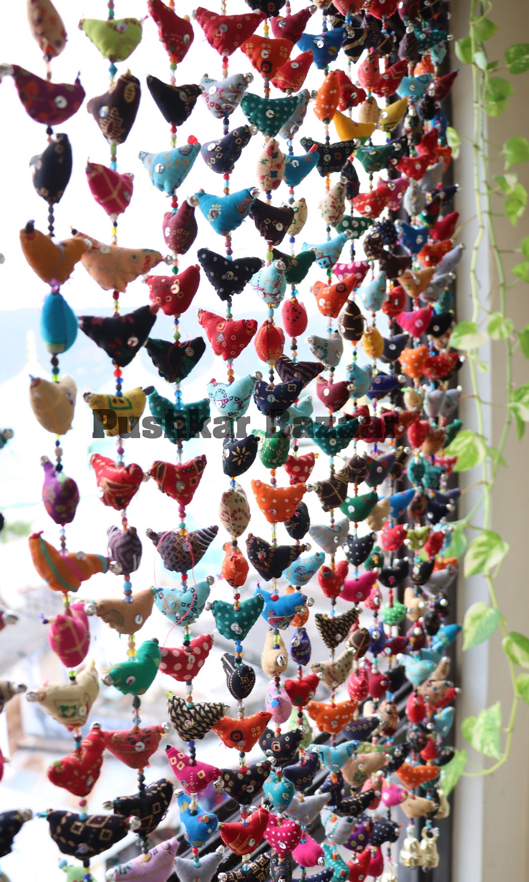 30 Tota Bird Bells Prosperity Hens Mobile String Decoration Indian Home ...