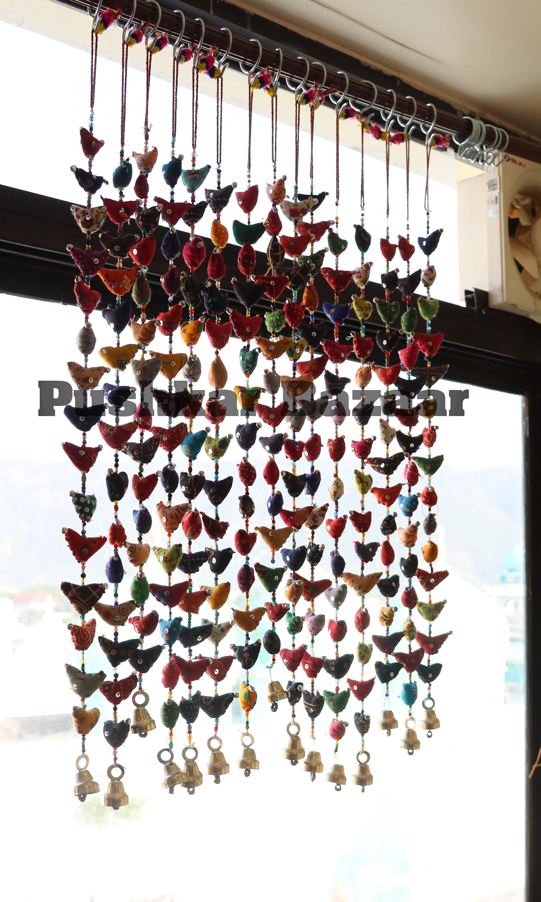 30 Tota Bird Bells Prosperity Hens Mobile String Decoration Indian Home ...